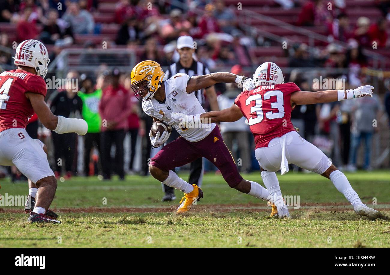 October 22 2022 Palo Alto, CA USA Arizona State Sun Devil running back ...