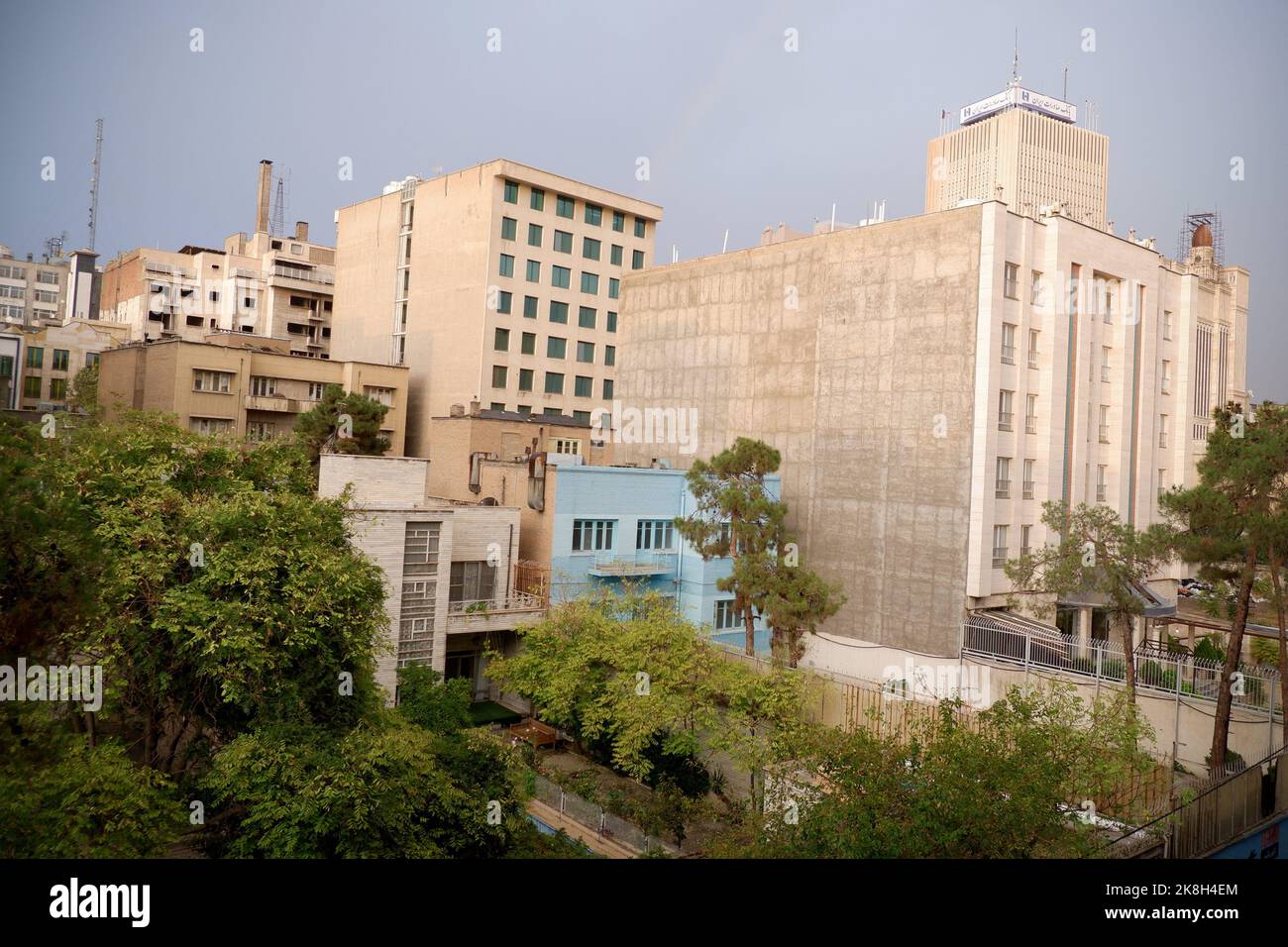 Tehran, Iran. 23rd Oct, 2022. A view of residential buildings in the ...