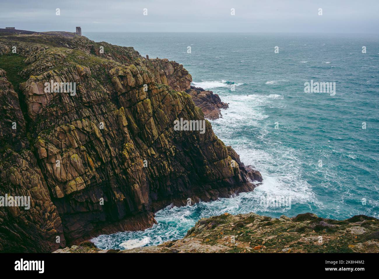 Beautiful nature views of coastal cliffs and beaches on Jersey Island ...