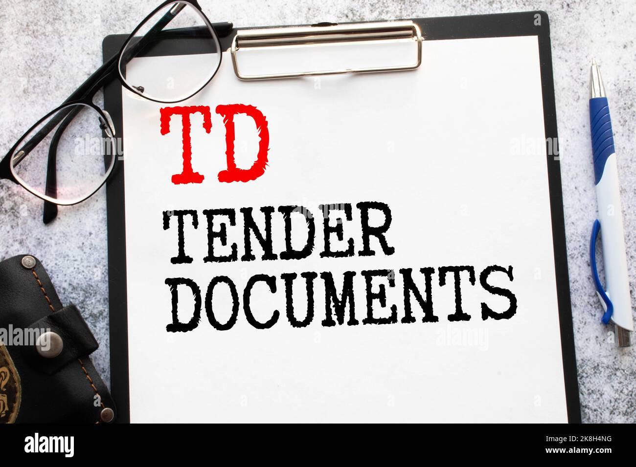 Concept image of Accounting Business Acronym TD Tender Documents ...