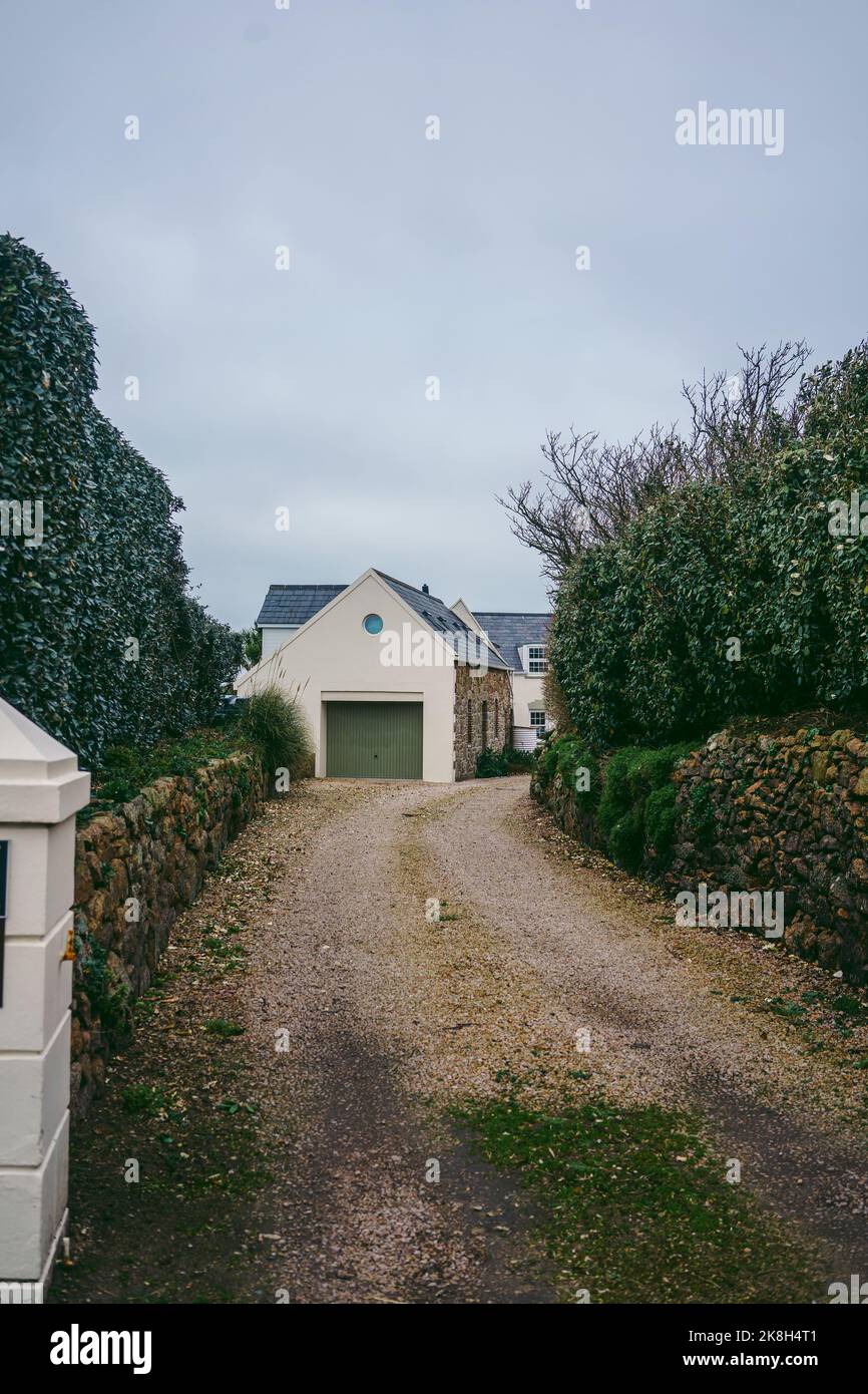 Beautiful house on the coast of Jersey Island in UK, Channel Islands ...