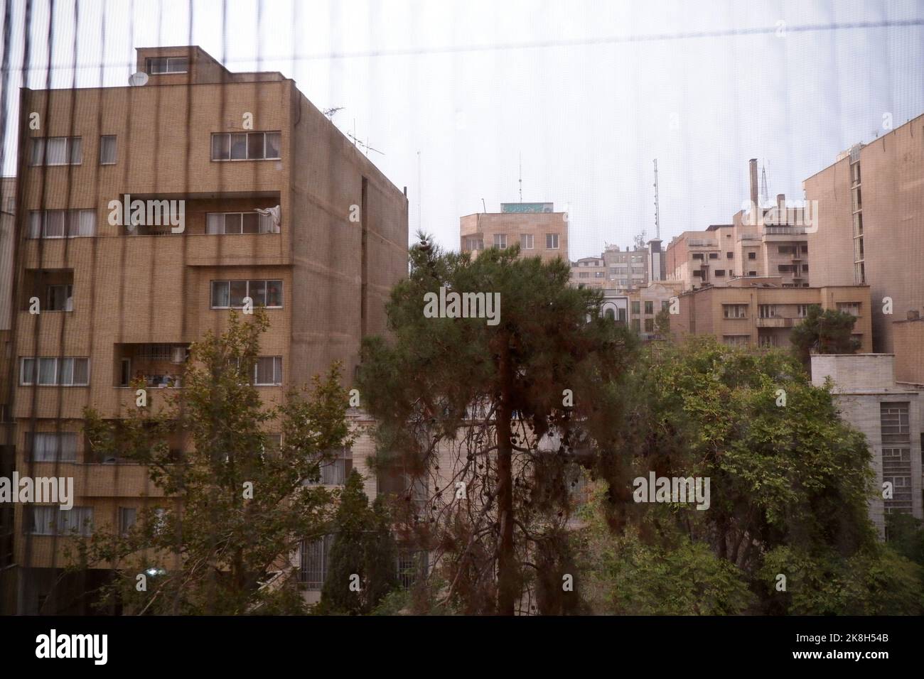 Tehran, Iran. 23rd Oct, 2022. A view of residential buildings in the ...