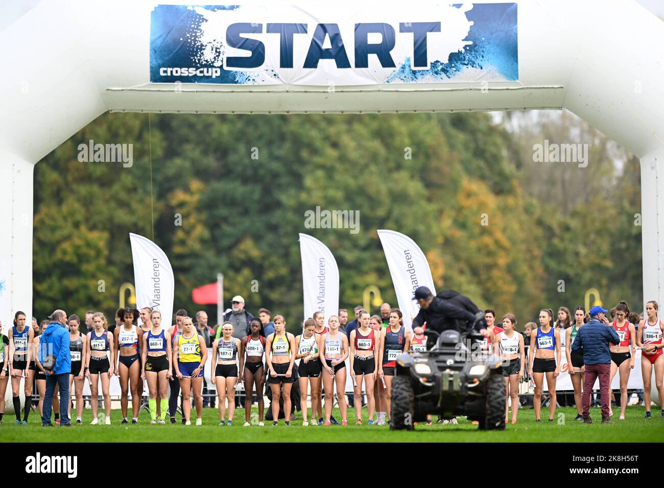 Illustration picture shows the start of the women's relay race at the ...