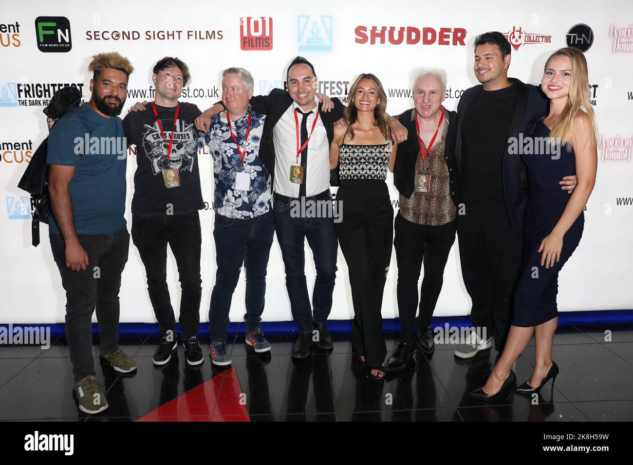 Film cast of 'Midnight Peepshow' attend Arrow FrightFest held at ...