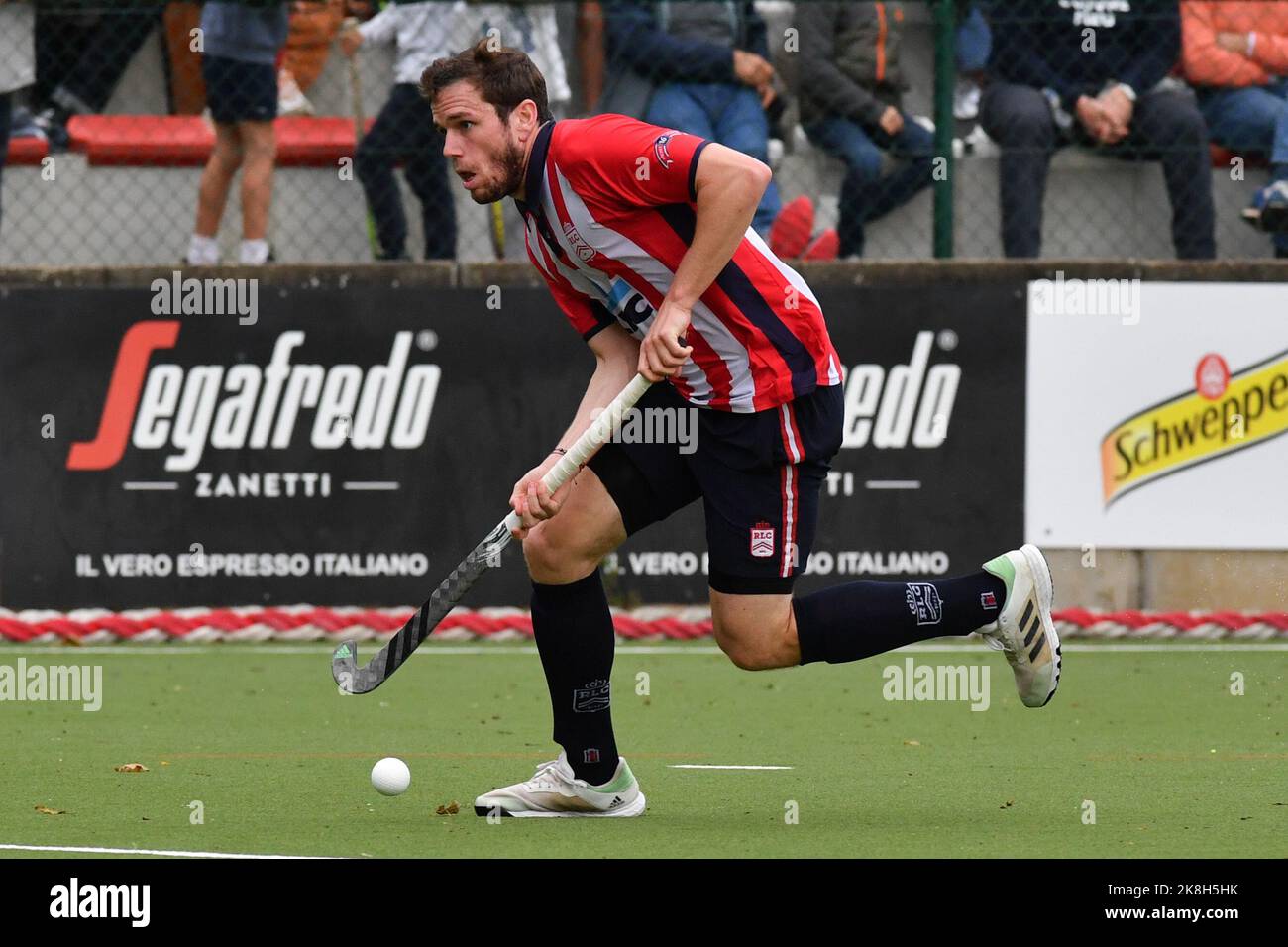 Leopold's Tom Degroote pictured in action during a hockey game between ...