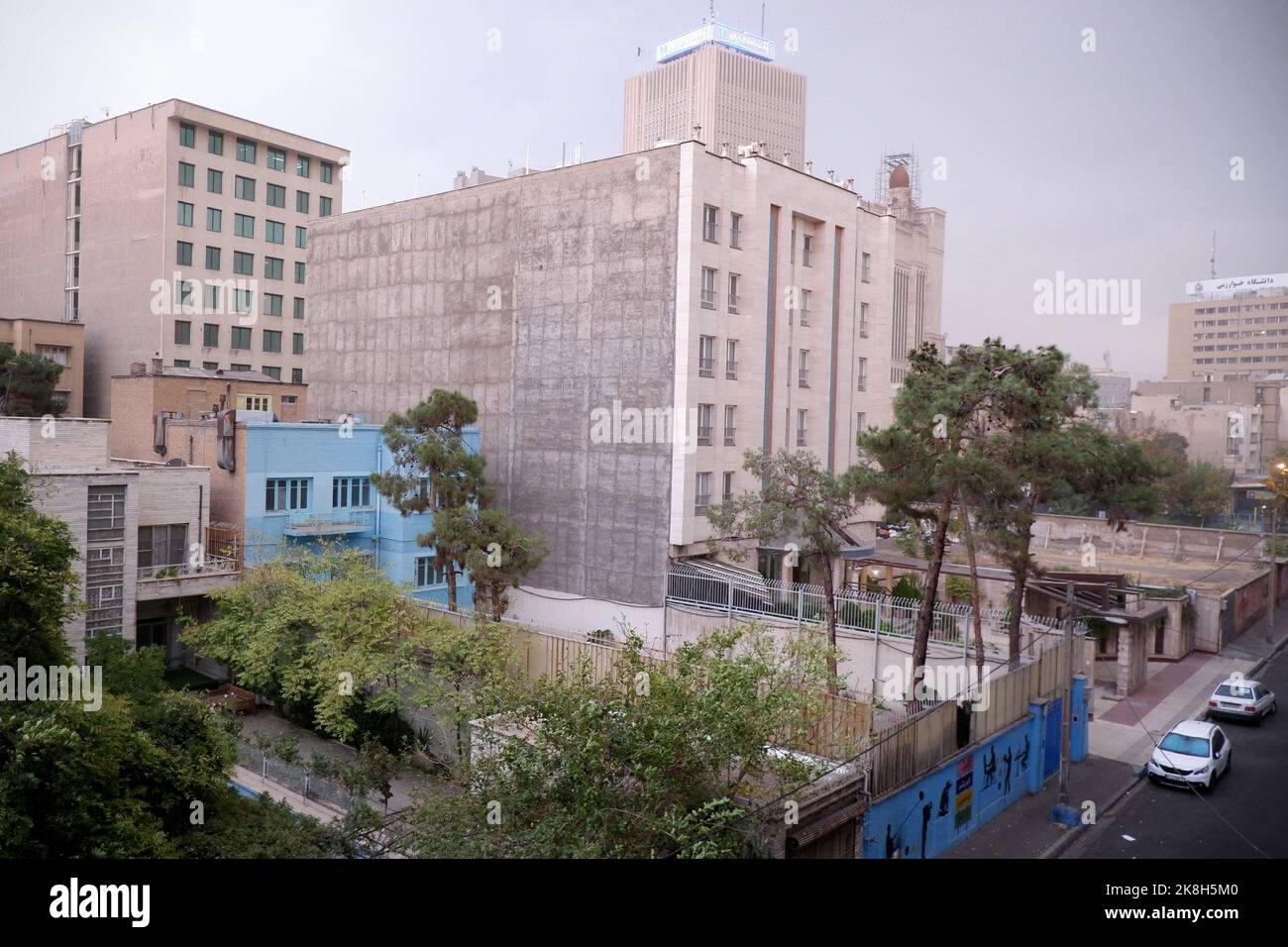 Tehran, Iran. 23rd Oct, 2022. A view of residential buildings in the ...