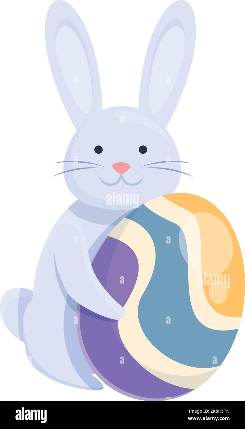 Easter bunny icon cartoon vector. Cute rabbit. Happy basket Stock ...