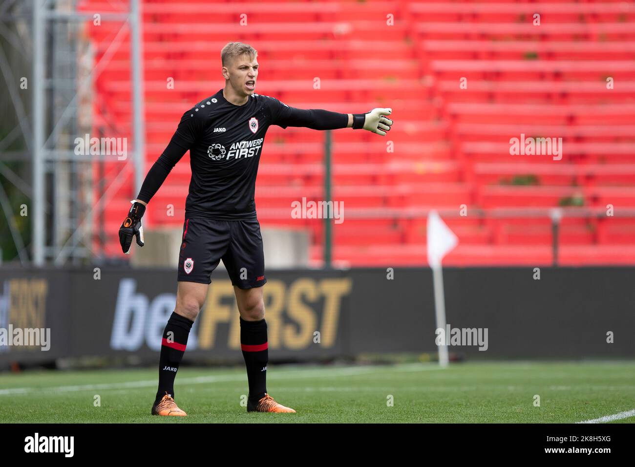 Antwerp's goalkeeper Jean Butez pictured during a soccer match between ...