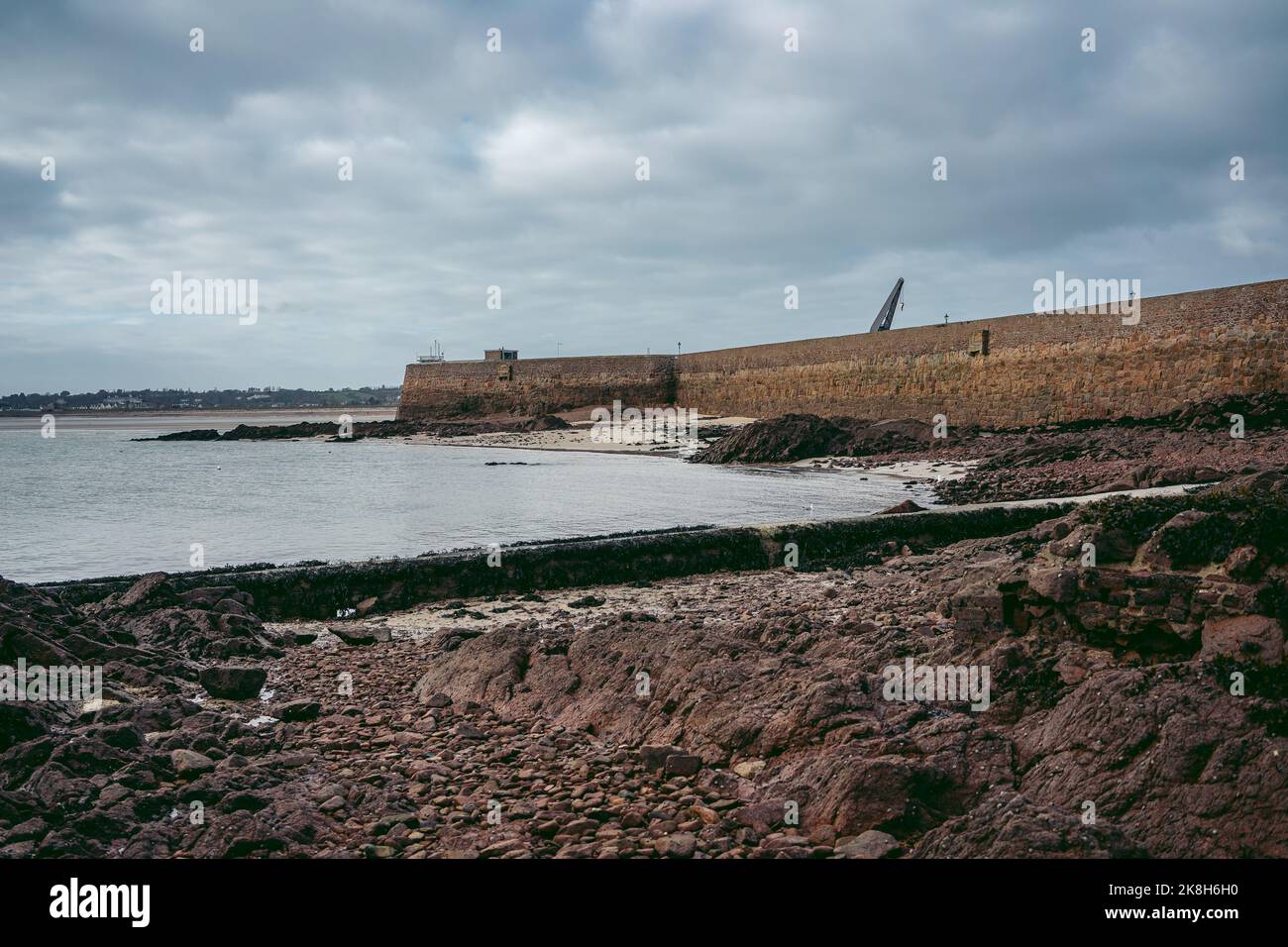 Beautiful nature views of coastal cliffs and beaches on Jersey Island ...