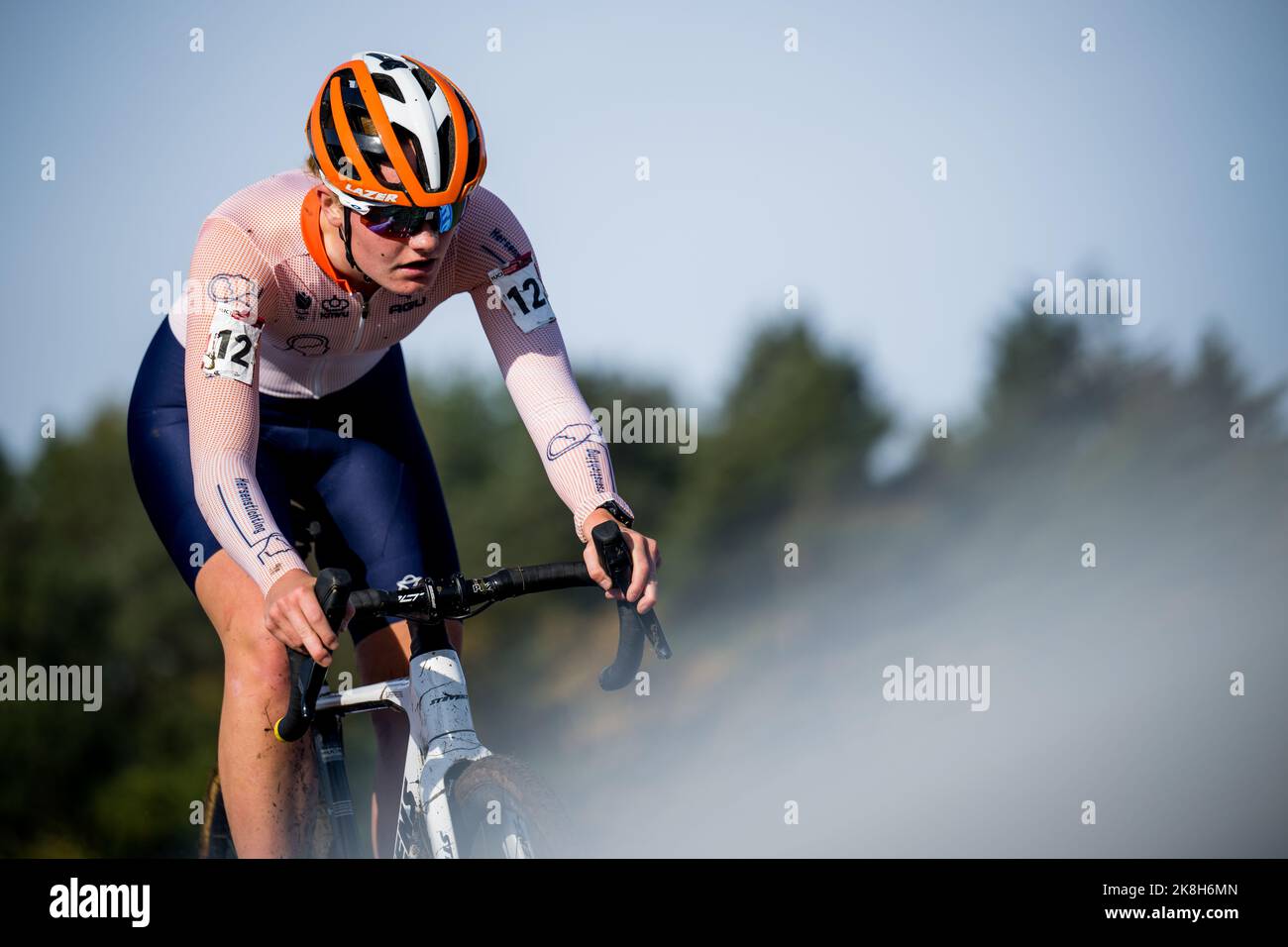 Dutch Bloeme Kalis pictured in action during the women's junior race at ...