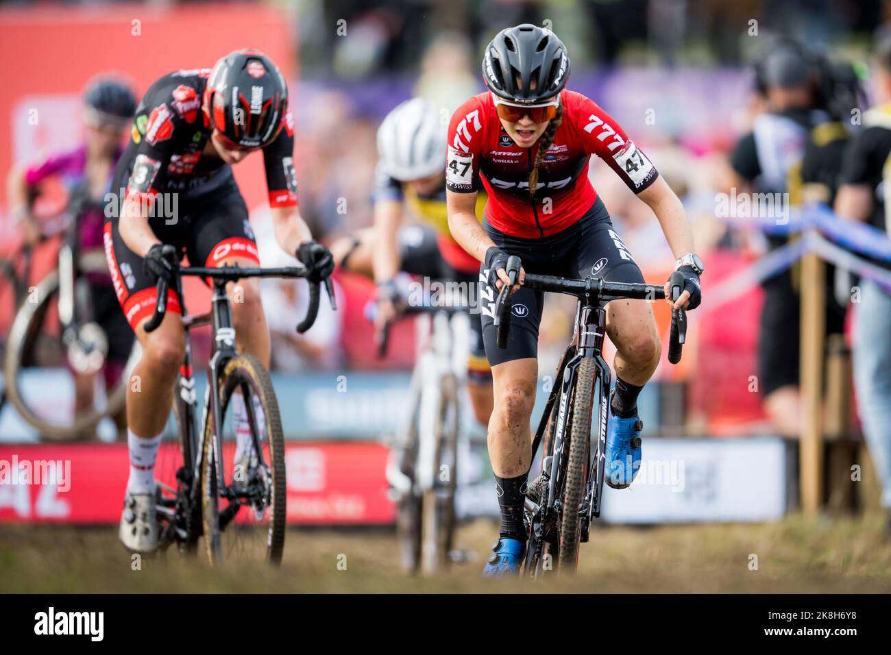 British Anna Kay pictured in action during the women elite race at the ...