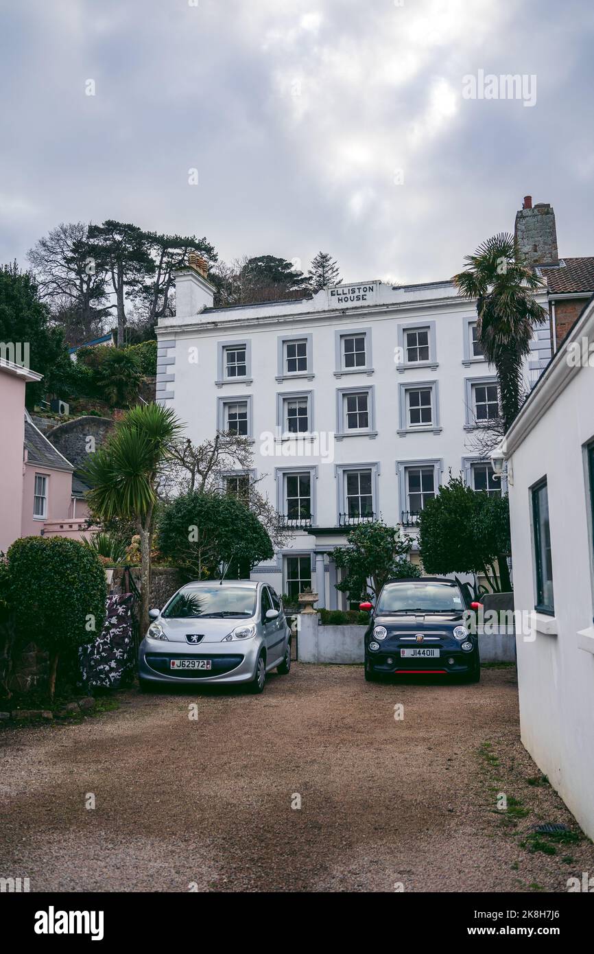 Beautiful house on the coast of Jersey Island in UK, Channel Islands ...