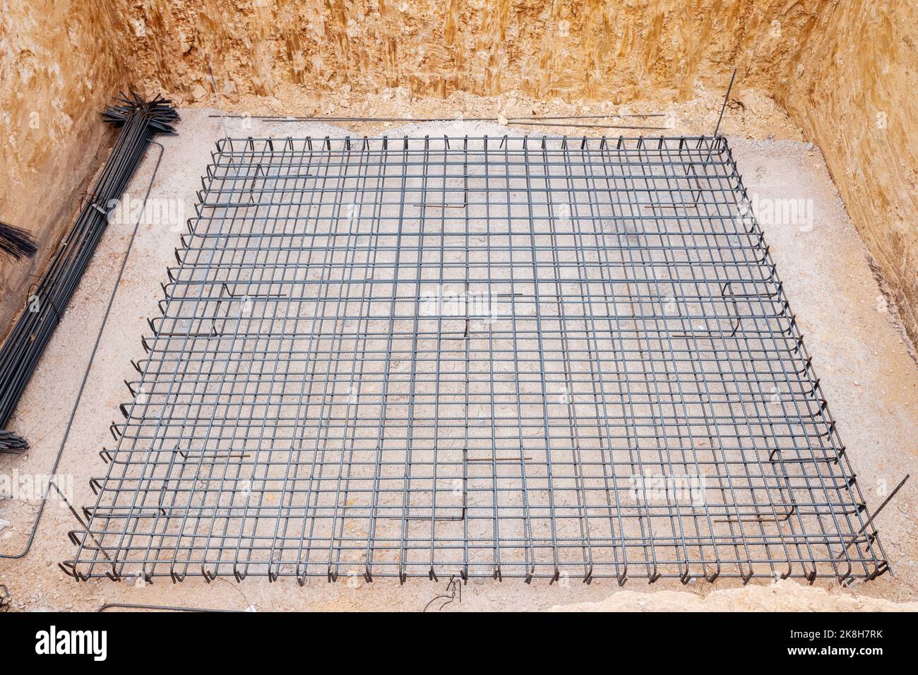 The rebar is the iron structure that forms the skeleton of a reinforced ...