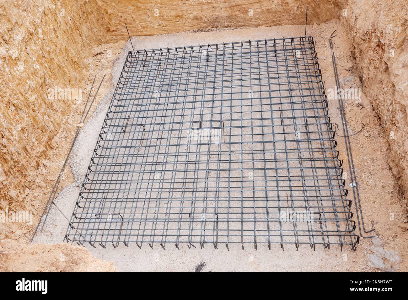 The rebar is the iron structure that forms the skeleton of a reinforced ...