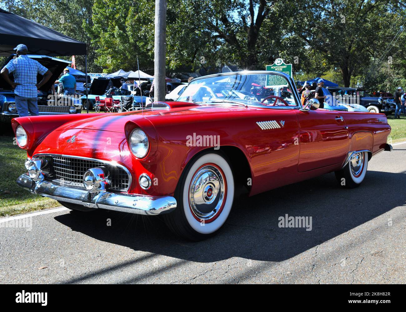 Red 1950's Ford Thunderbird Stock Photo - Alamy