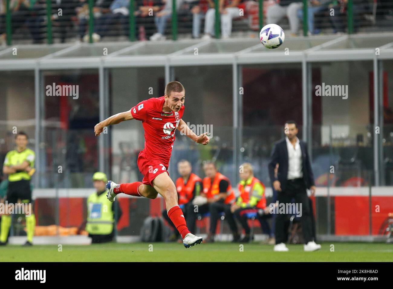 Milan, Italy. 22nd Oct, 2022. Italy, Milan, oct 22 2022: Valentin Antov ...