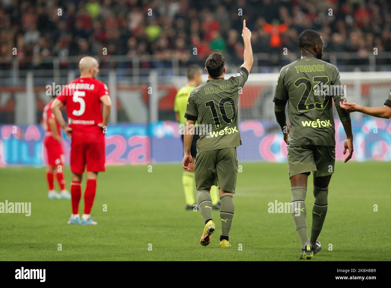 Italy. 22nd Oct, 2022. Italy, Milan, oct 22 2022: Brahim Diaz (ac Milan ...