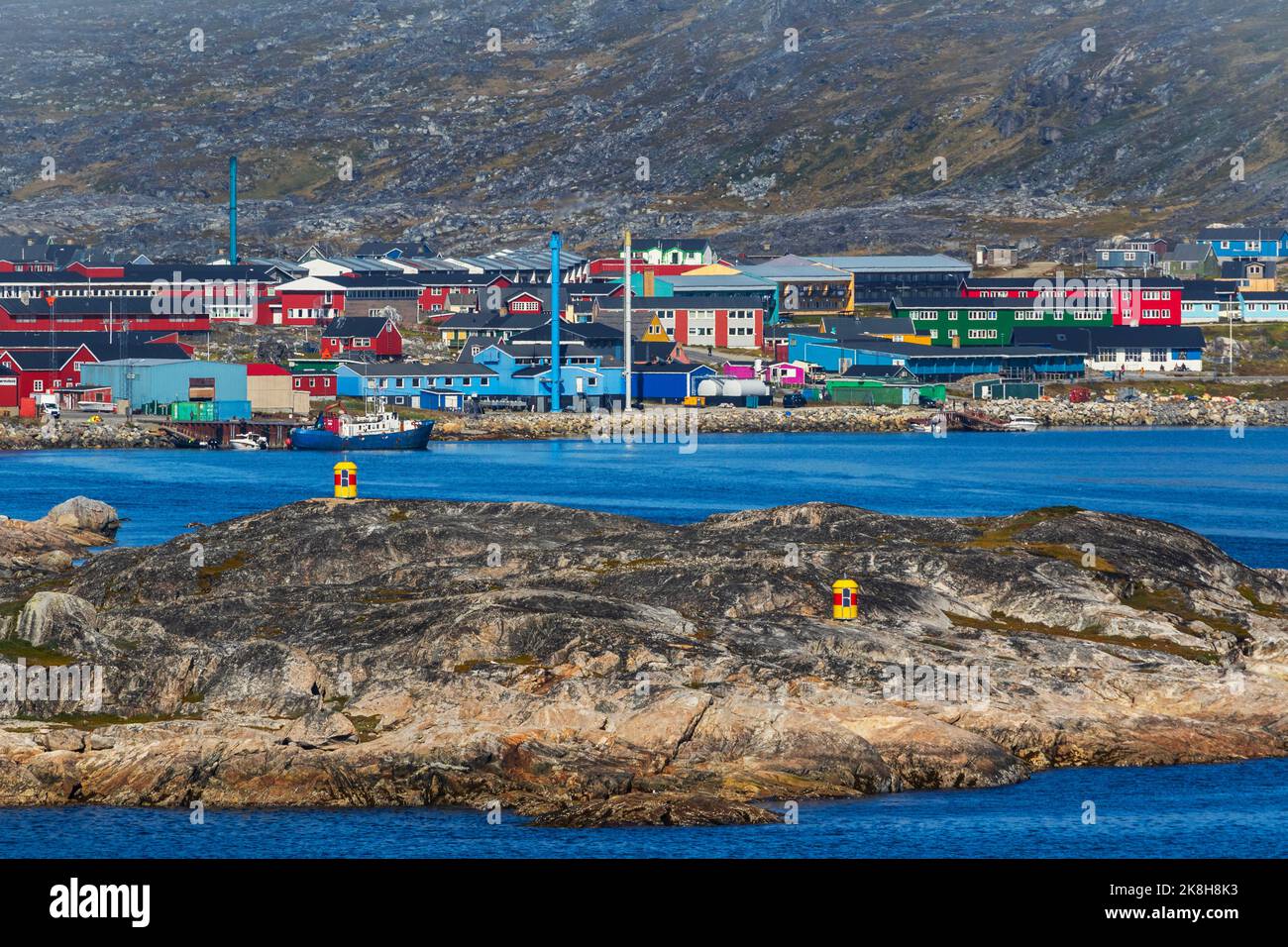 Nanortalik, Kujalleq Municipality, Greenland, Kingdom of Denmark Stock ...