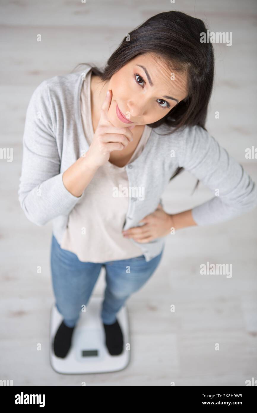 Bathroom woman camera view full body hi-res stock photography and ...