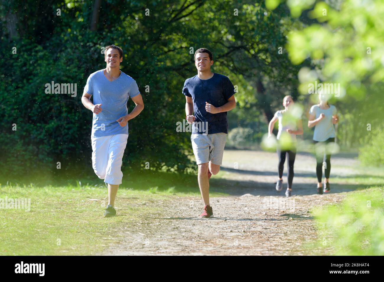 people are running a competition Stock Photo - Alamy