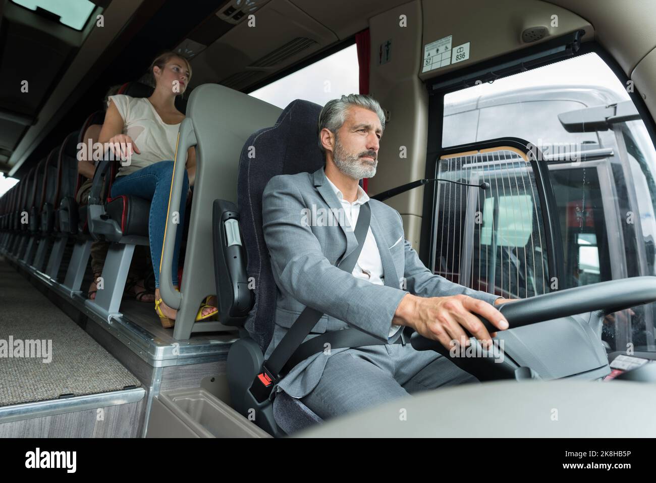 a bus or coach driver Stock Photo - Alamy