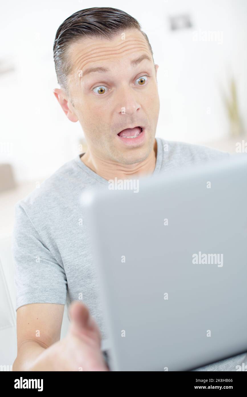 a businessman surprised in office Stock Photo - Alamy