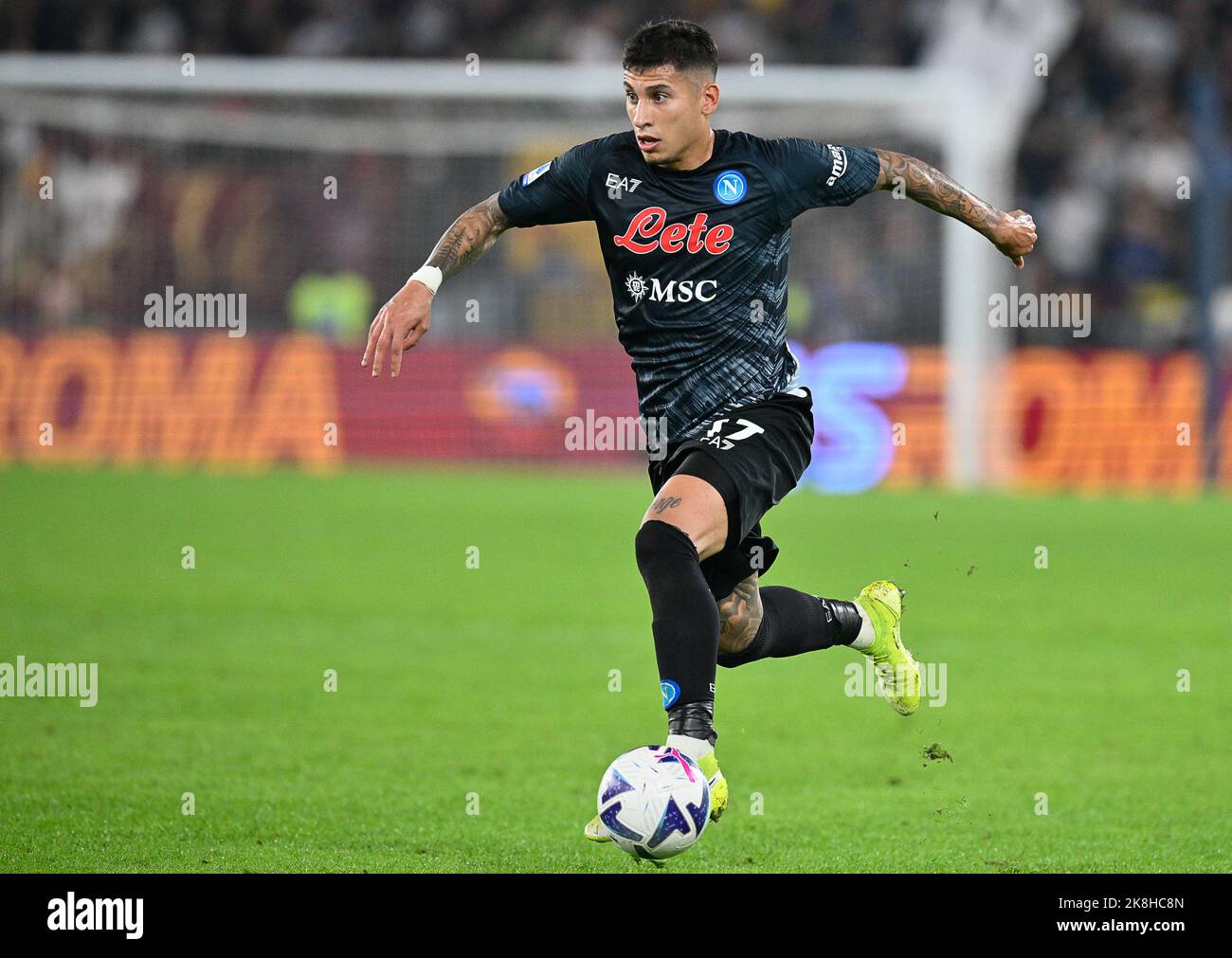 Rome, Italy, 23 Oct, 2022 Mathias Olivera of SSC Napoli at the Roma vs ...