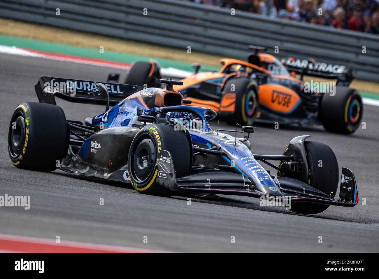 Oct 23, 2022.. Alexander Albon #23 for the Scuderia Ferrari Racing team ...