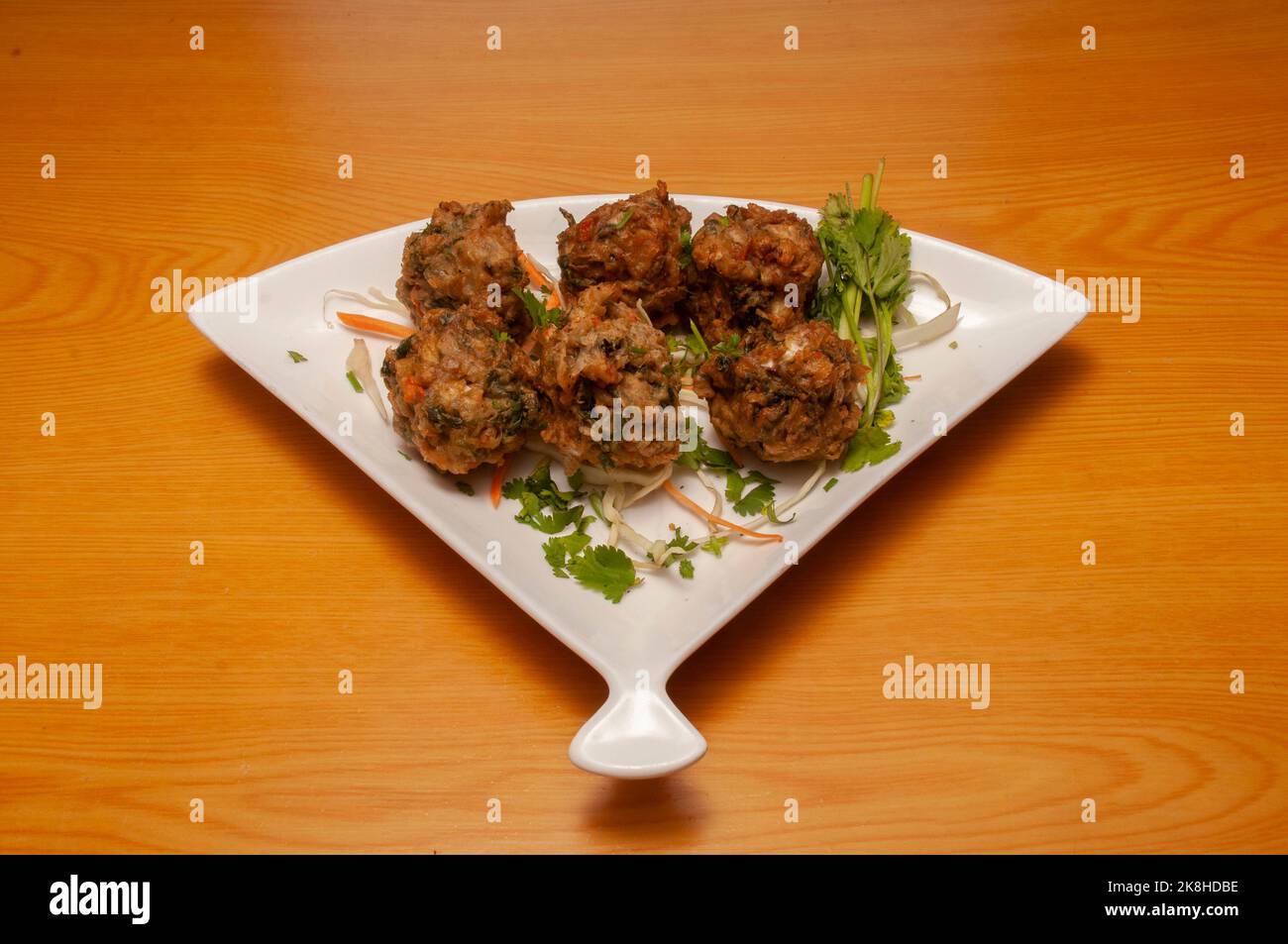 Authentic delicious Indian cuisine known as vegetable pakora Stock ...