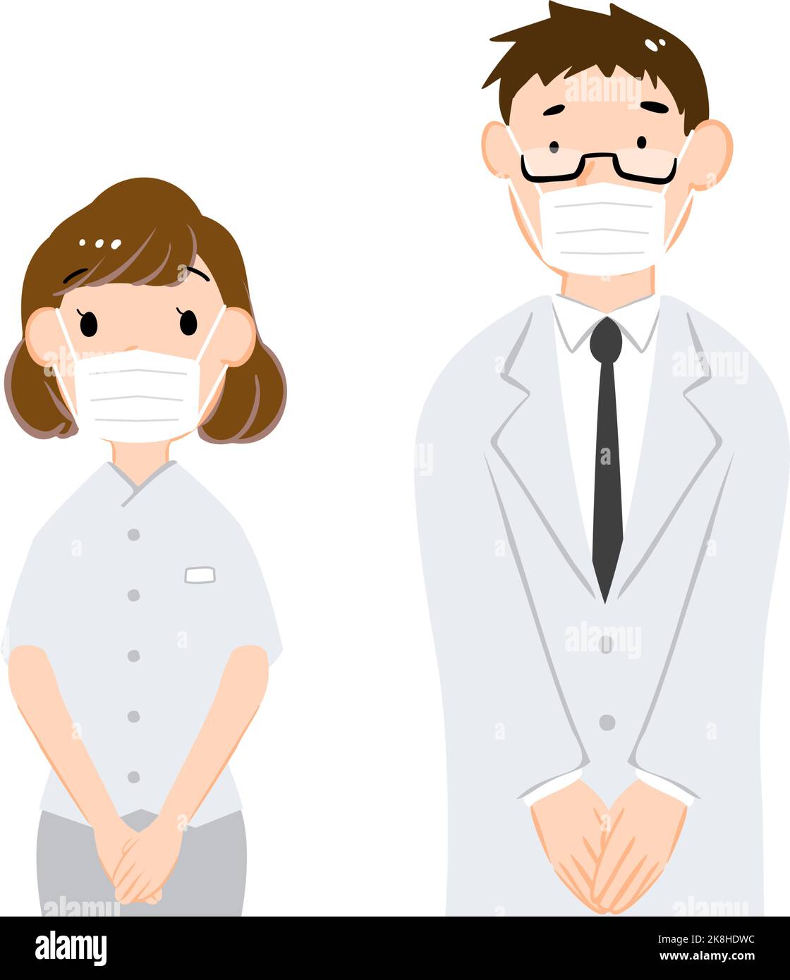 Doctor mask in hands Stock Vector Images - Alamy