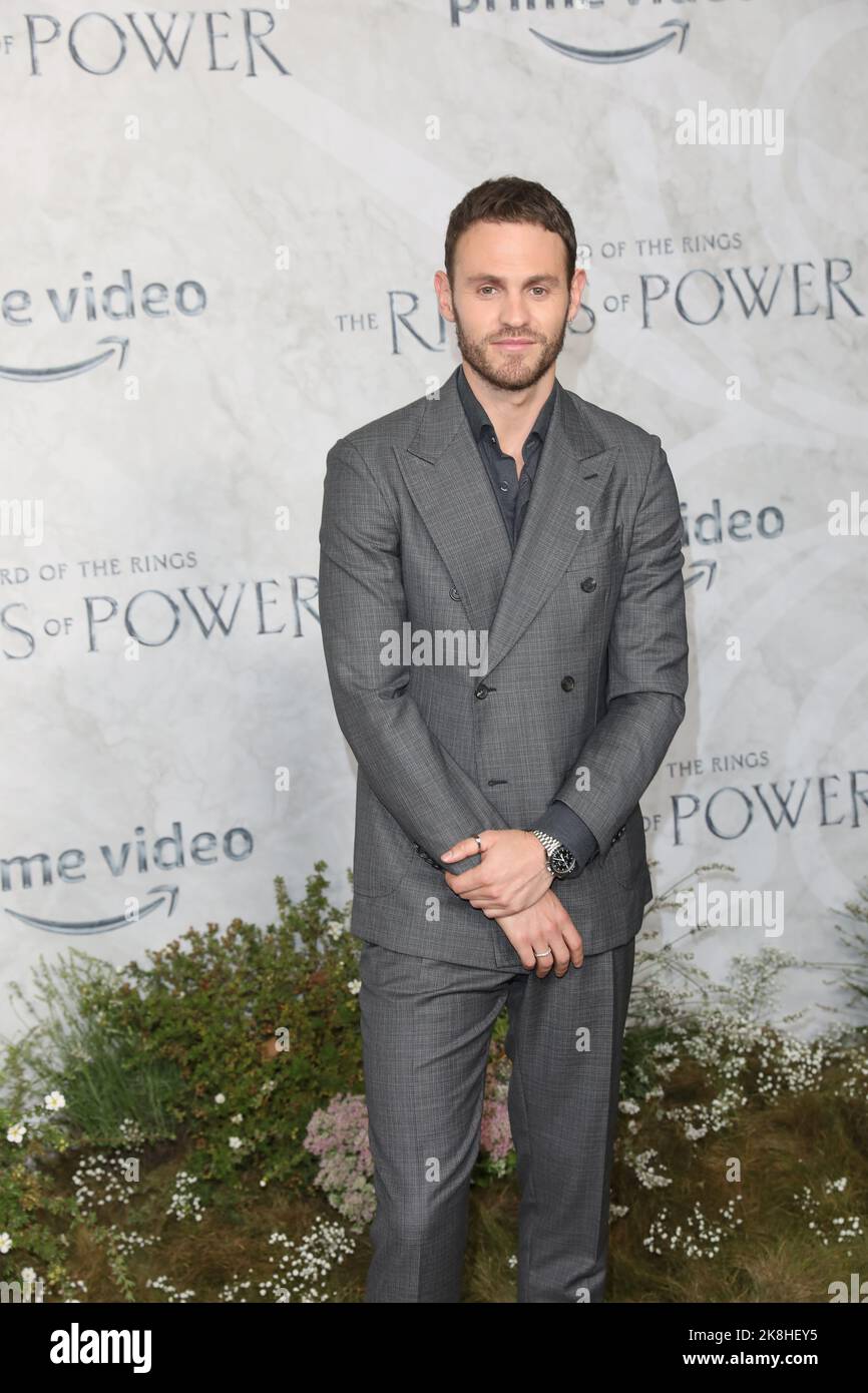 Charlie Vickers attends the World premiere of "The Lord Of The Rings ...