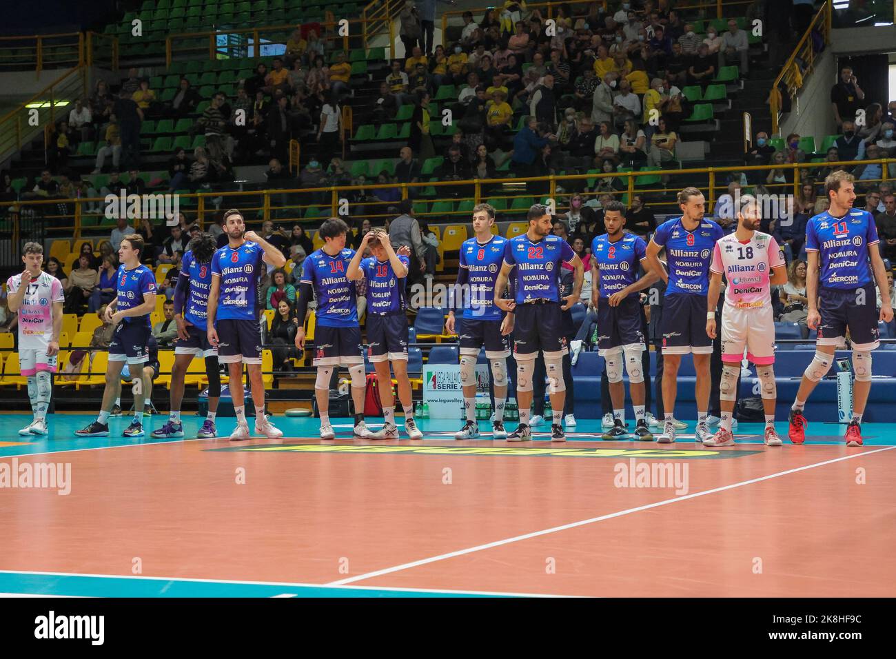 PalaPanini, Modena, Italy, October 23, 2022, Team ( Allianz Milano ...