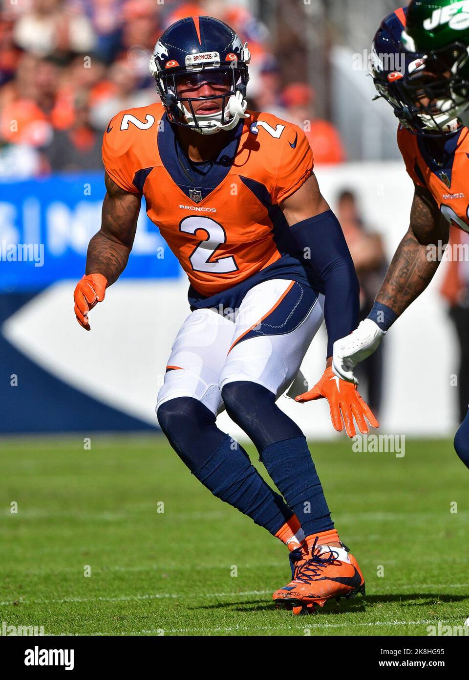 October 23, 2022: Denver Broncos cornerback Pat Surtain II (2) drops ...
