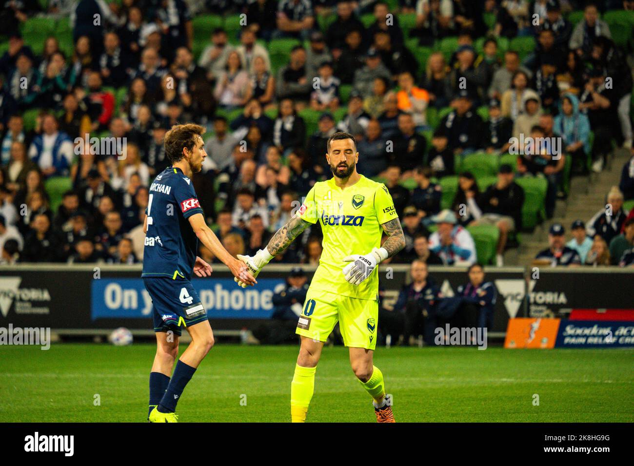 Melbourne, Australia. 22, October, 2022. Melbourne Victory Goalkeeper ...