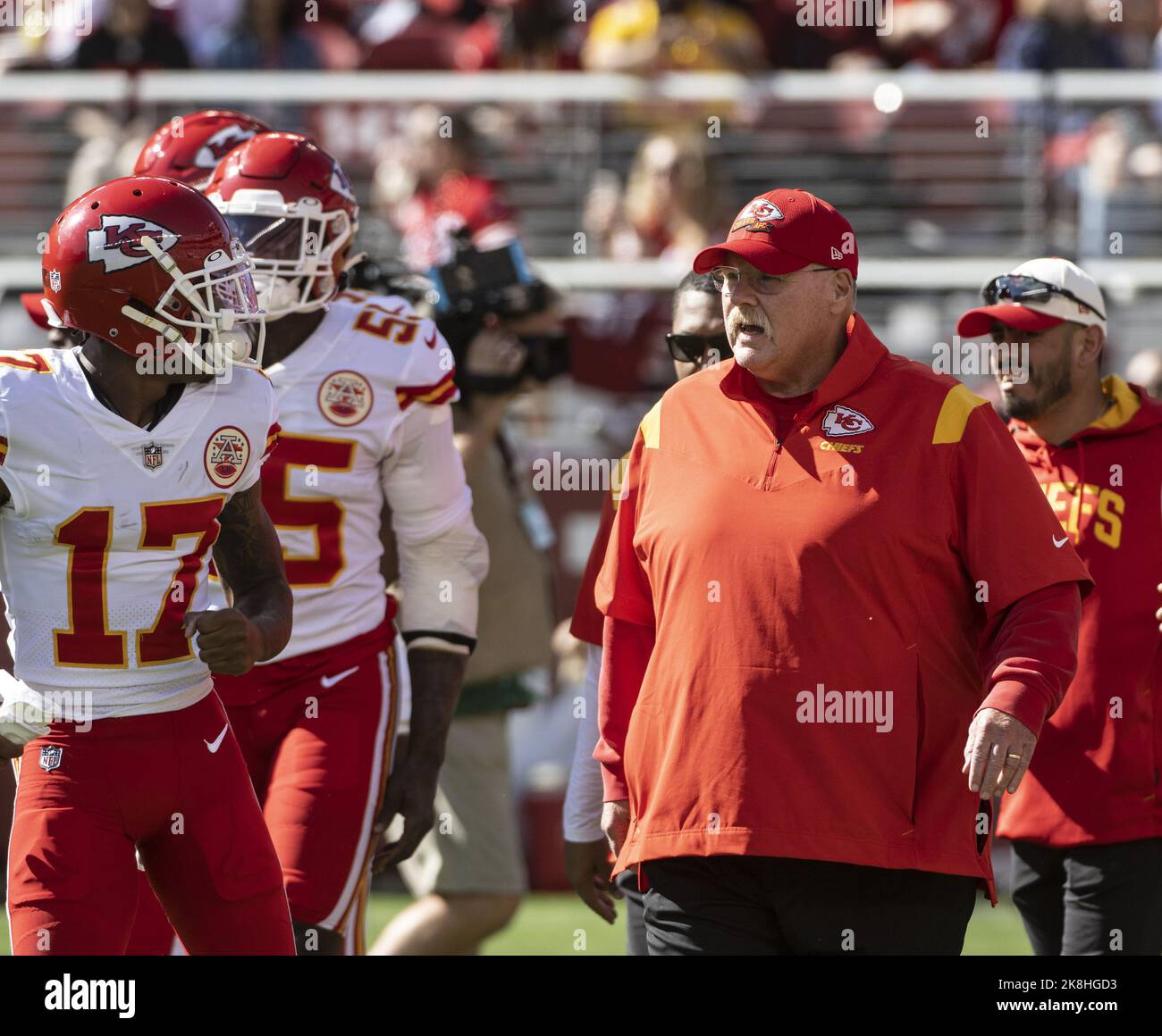 Santa Clara, United States. 23rd Oct, 2022. Kansas City Chiefs head ...