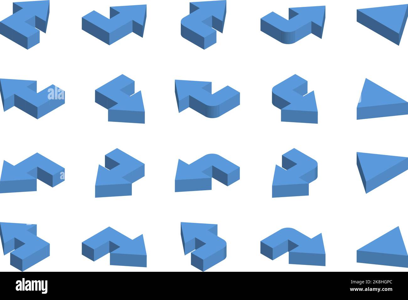 Arrow left 3d icon Stock Vector Images - Alamy