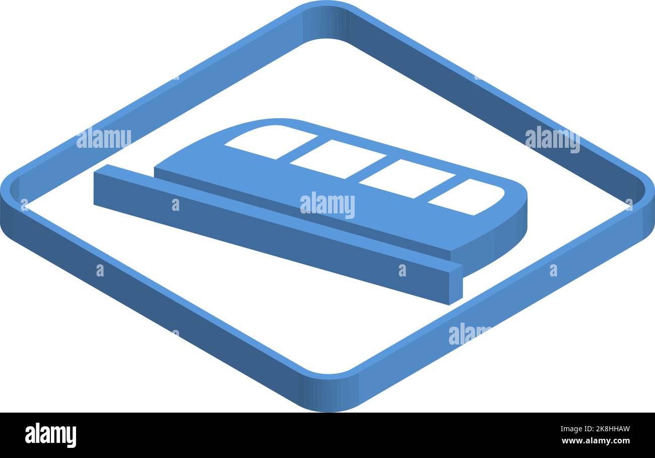 Linear motor blue isometric icon illustration Stock Vector Image & Art ...