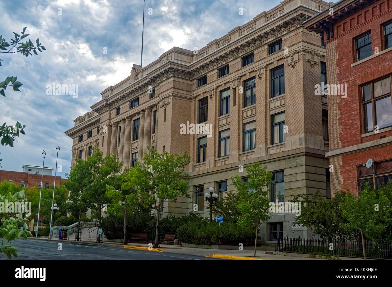 The Silver Bow County Courthouse, in historic Butte, Montana, USA Stock ...