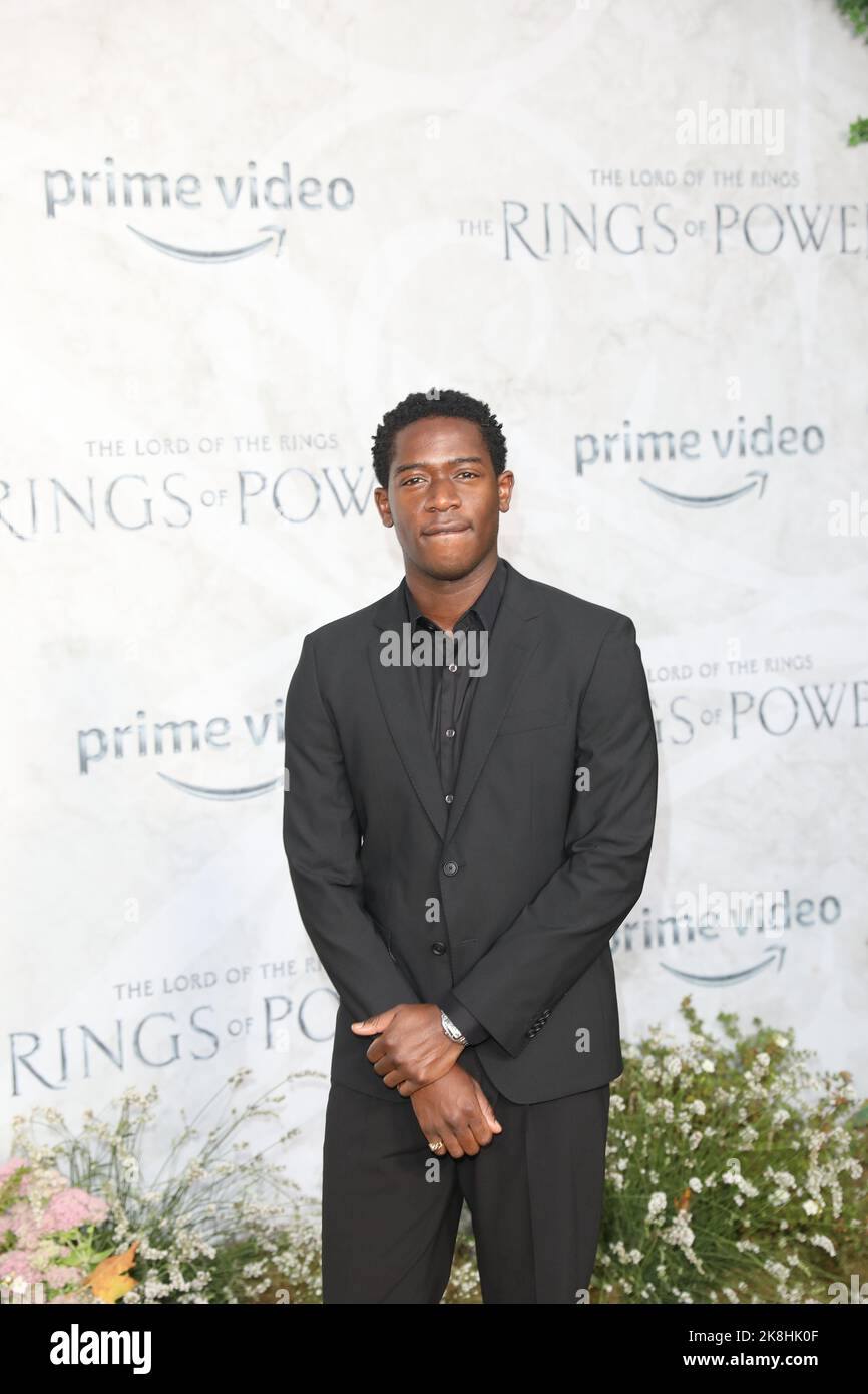Damson Idris attends the World premiere of "The Lord Of The Rings: The ...