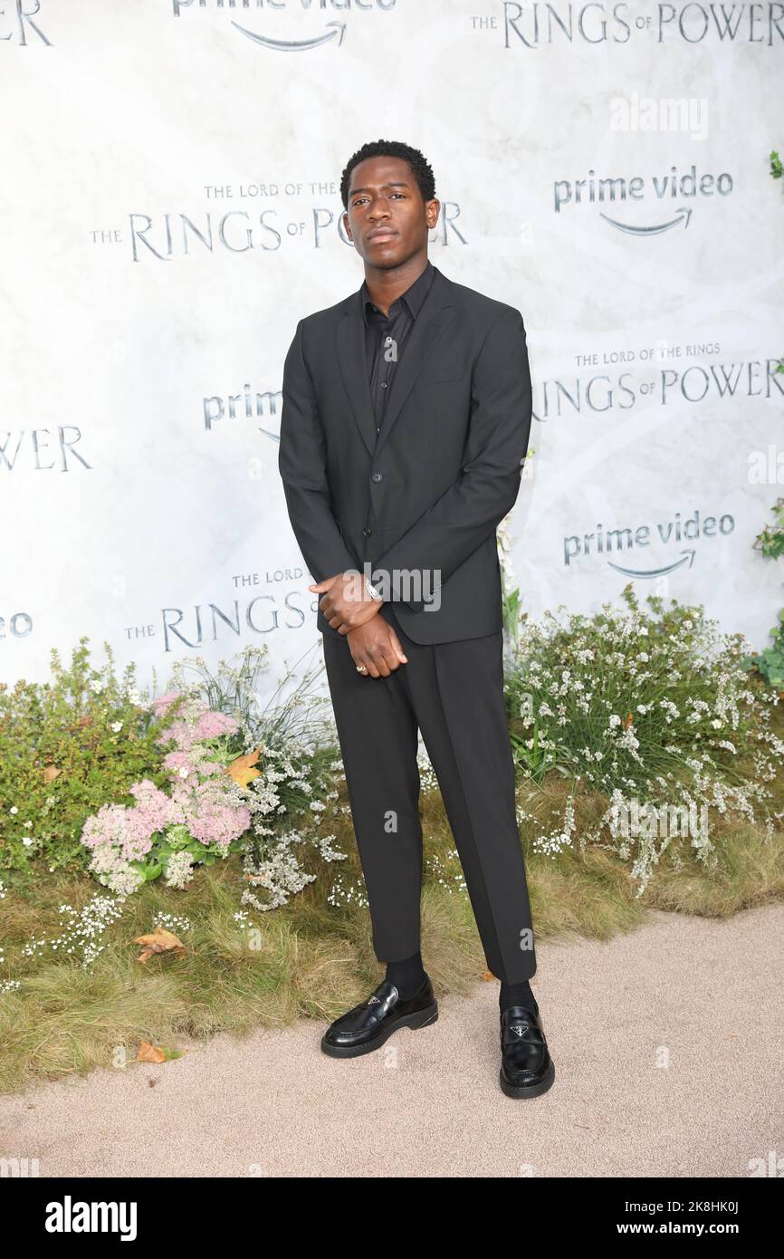 Damson Idris attends the World premiere of "The Lord Of The Rings: The ...