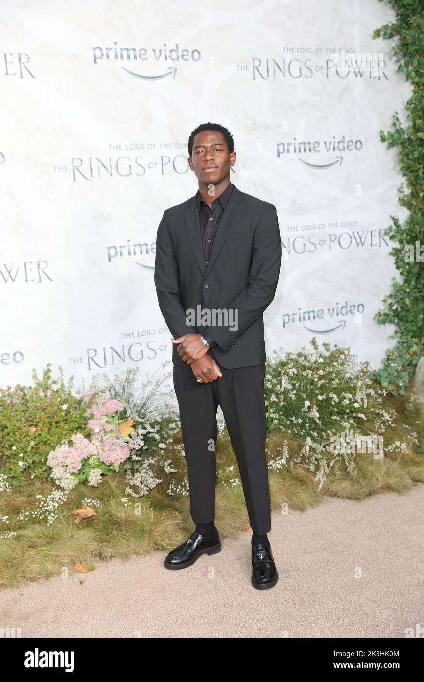 Damson Idris attends the World premiere of "The Lord Of The Rings: The ...