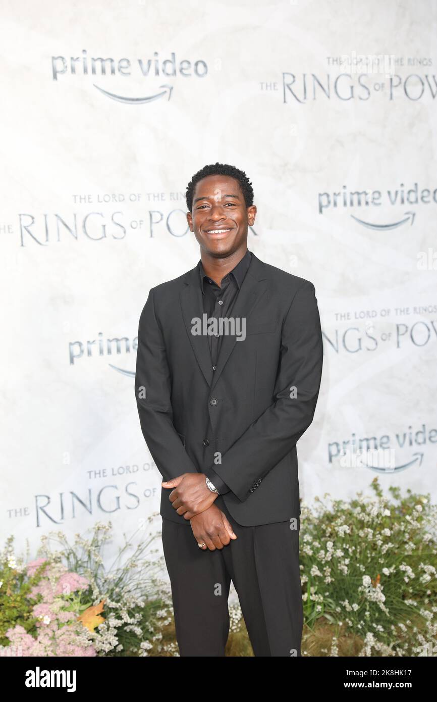 Damson Idris attends the World premiere of "The Lord Of The Rings: The ...