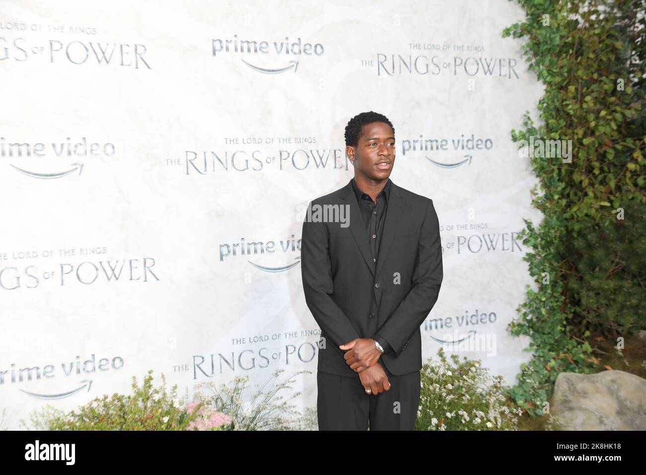 Damson Idris attends the World premiere of "The Lord Of The Rings: The ...