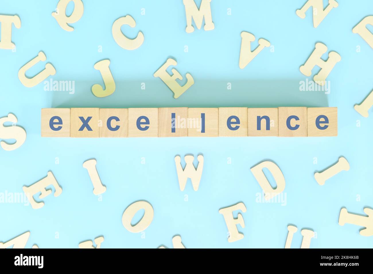 Excellence core values concept in business, company and organization ...