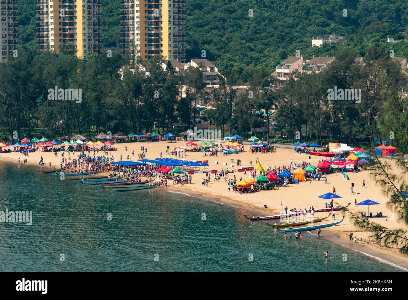 The Dragon Boat Festival at Tai Pak Beach, Discovery Bay, Lantau Island ...