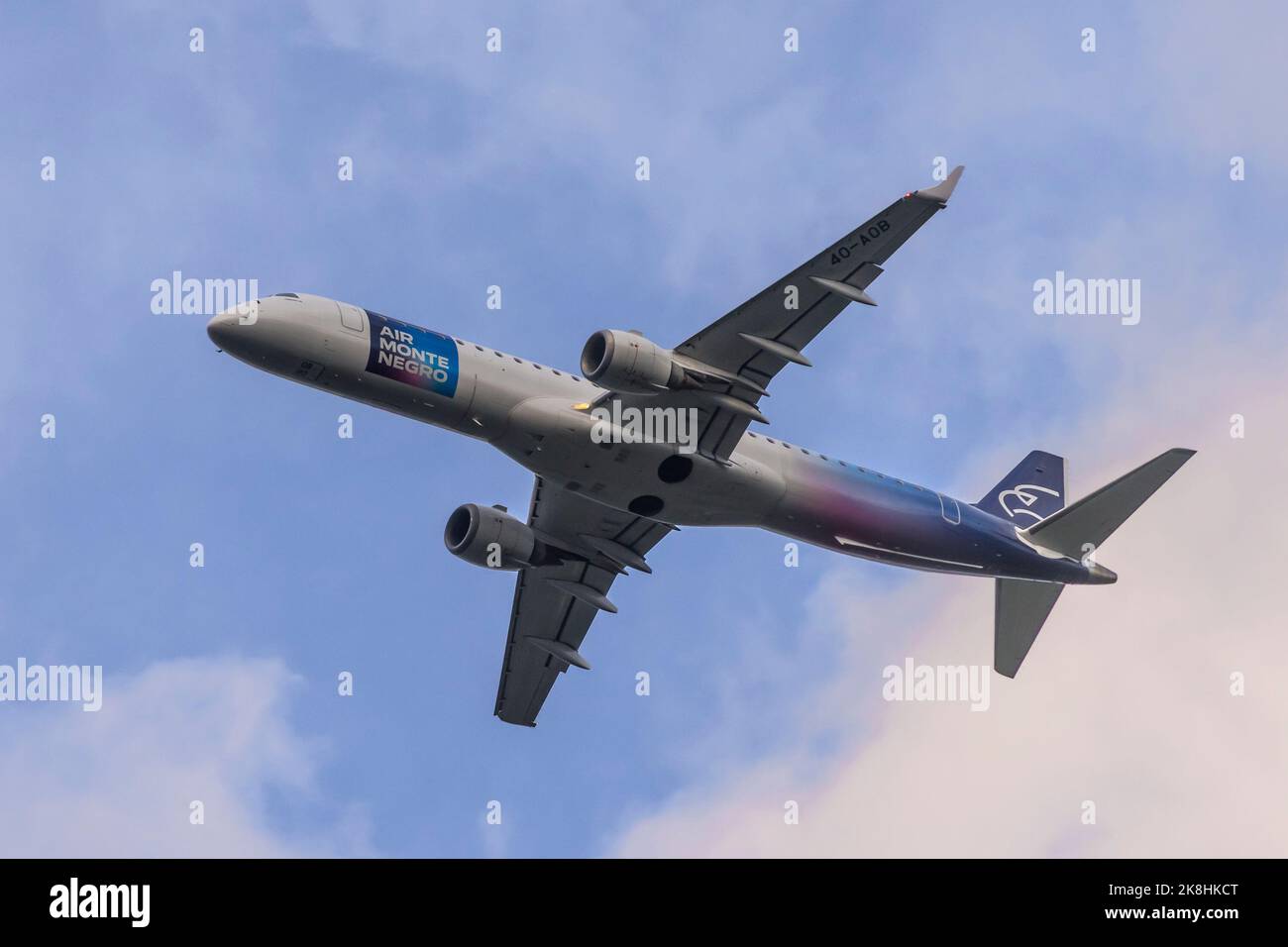 Air Montenegro Embraer ERJ-195 (ERJ-195LR) regional passenger jet ...