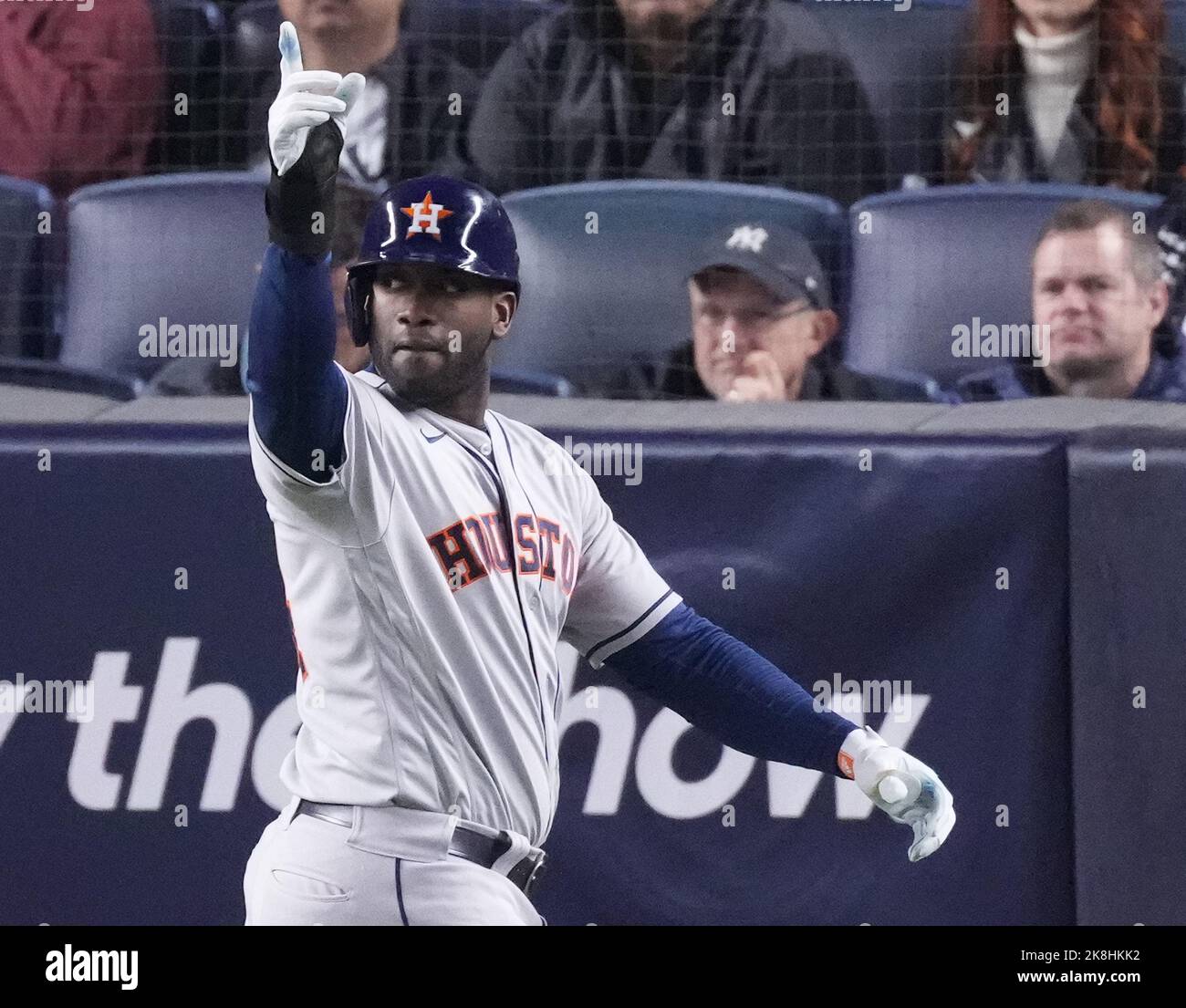 New York, United States. 23rd Oct, 2022. Houston Astros Jordan Alvarez ...
