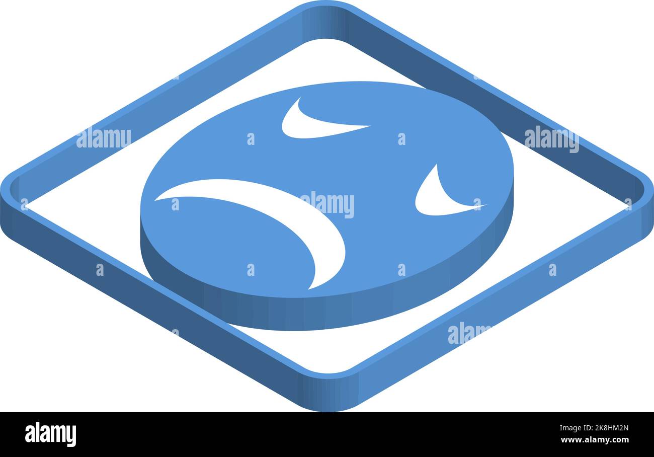 Blue isometric illustration of frustrated cheater Stock Vector Image ...