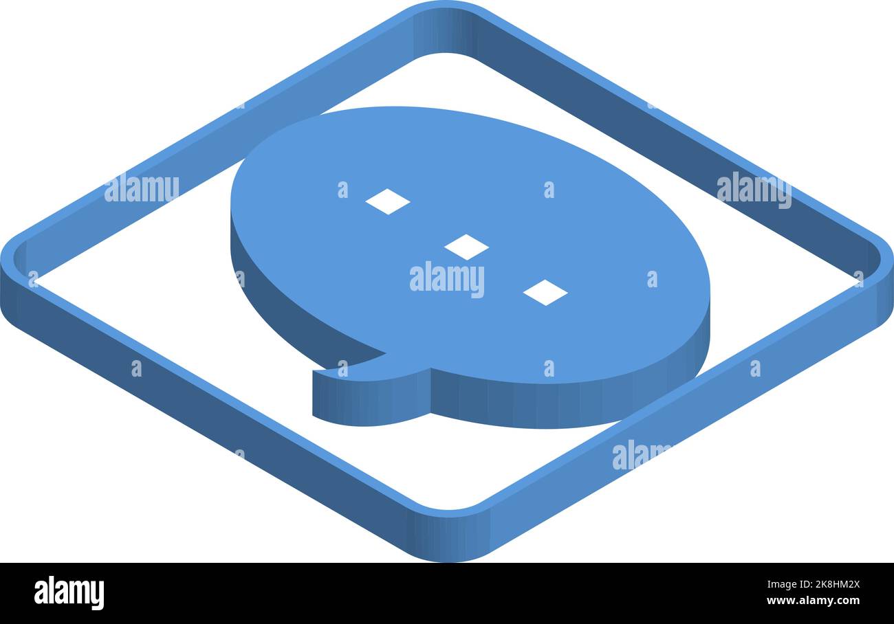3d isometric speech bubble hi-res stock photography and images - Alamy