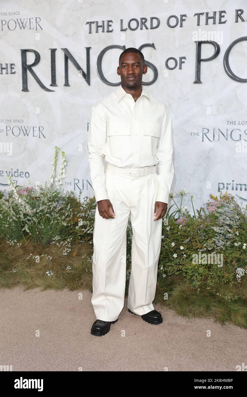 Malachi Kirby attends the World premiere of "The Lord Of The Rings: The ...
